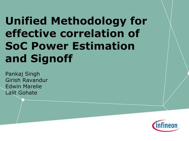 Unified methodology for effective correlation of soc power | PPTX