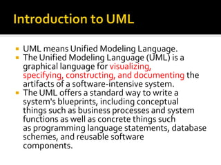 Unified modeling language | PPTX