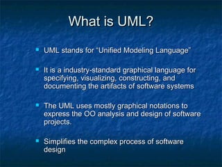Unified Modeling Language | PPT