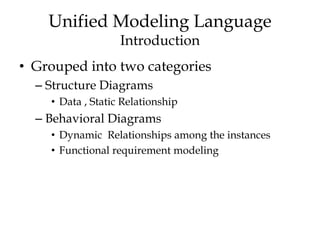 Unified modeling language | PPTX | Graphics Software | Computer Software and Applications