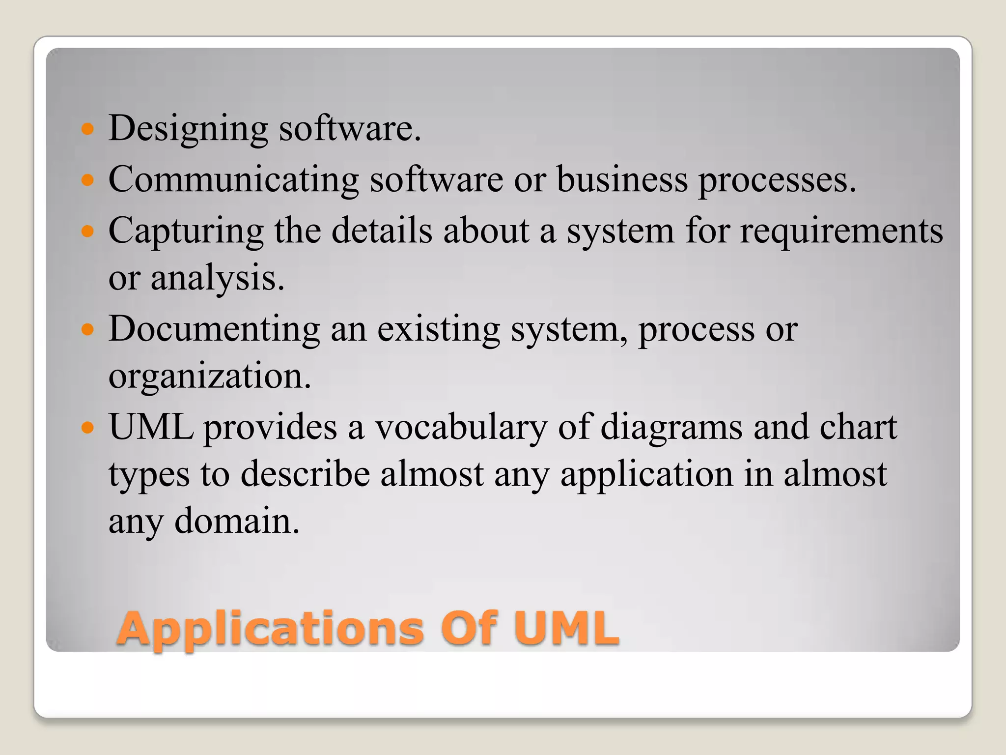 Unified modelling language (UML) | PPTX