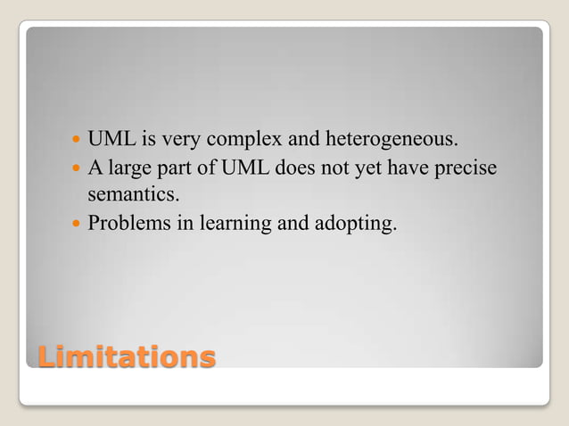 Unified modelling language (UML) | PPTX | Graphics Software | Computer Software and Applications