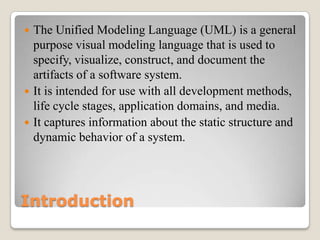 Unified modelling language (UML) | PPTX