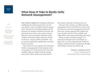 Unified networkmanagement final | PDF