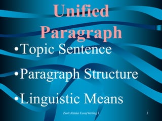Unified Paragraph | PPTX