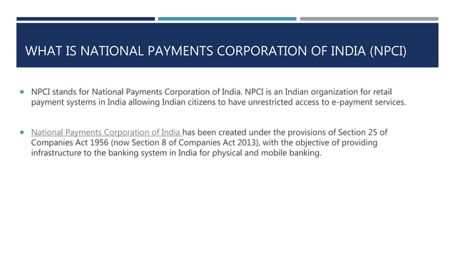 Unified payments interface (upi) | PPTX