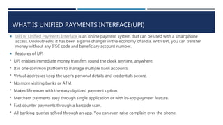 Unified payments interface (upi) | PPTX