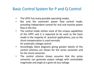Unified Power Flow Controller(upfc) 2 | PPTX