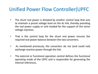 Unified Power Flow Controller(upfc) 2 | PPTX