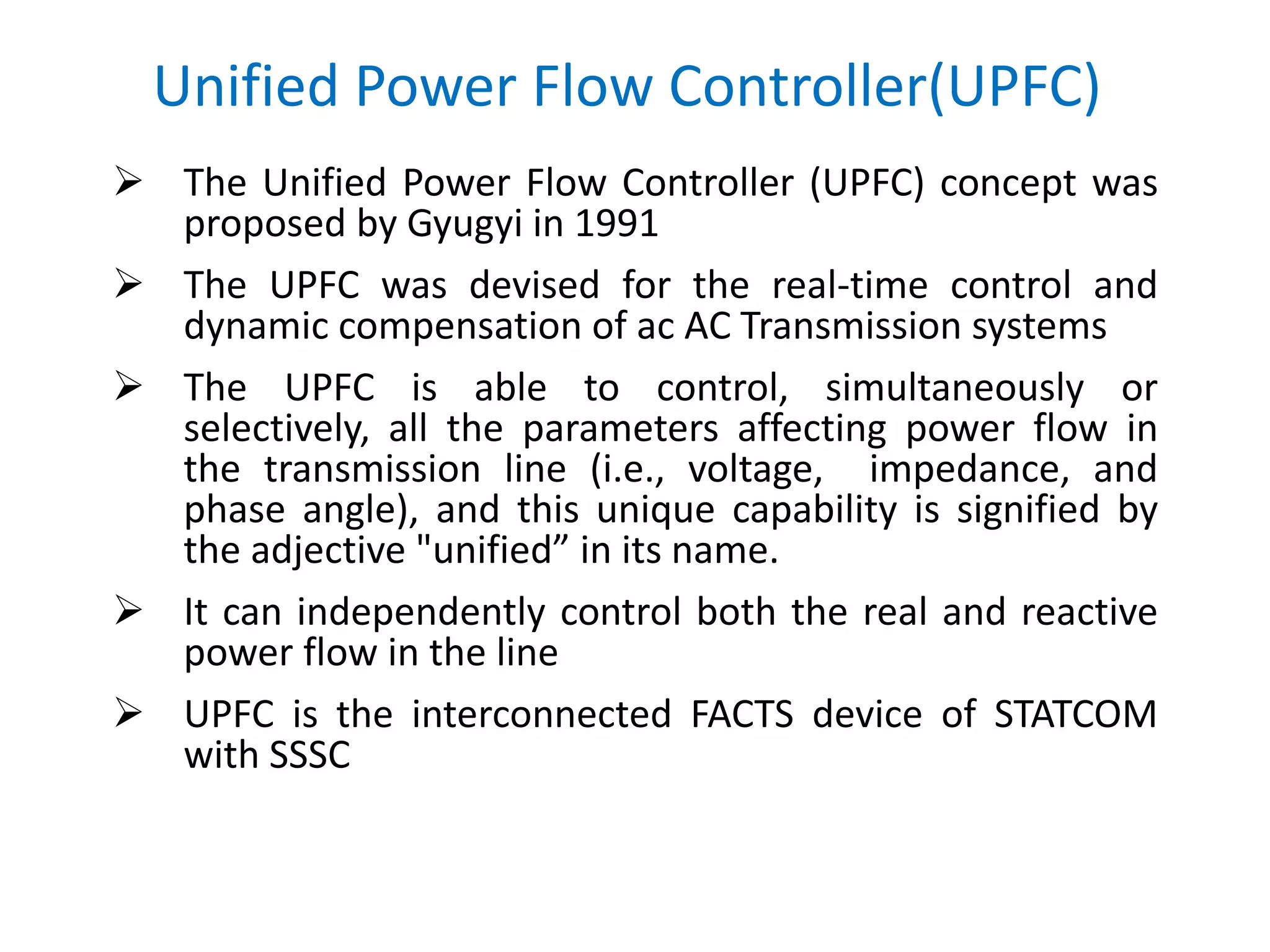 Unified Power Flow Controller(upfc)1 | PPTX