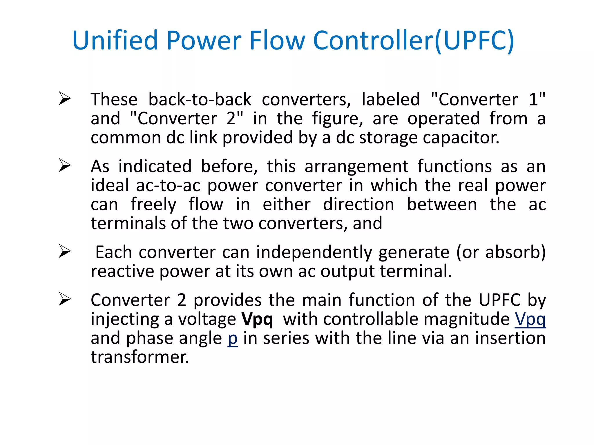 Unified Power Flow Controller(upfc)1 | PPTX
