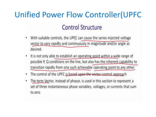 Unified Power Flow Controller(upfc)1 | PPTX