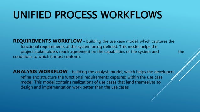 Unified process model | PPTX | Computer Software and Applications | Computing