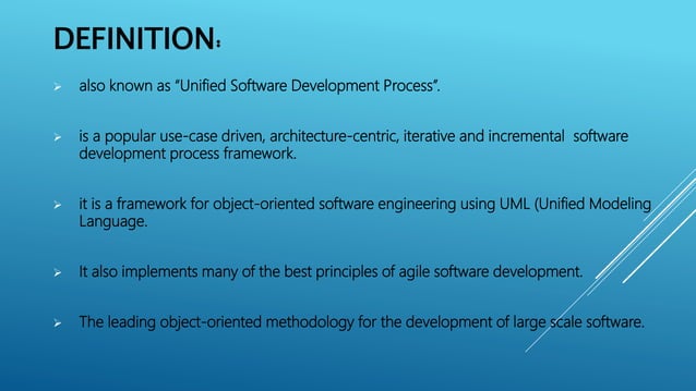 Unified process model | PPTX | Computer Software and Applications | Computing