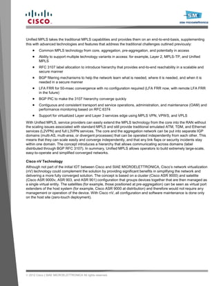 unified ran transport solution cisco-siae microelettronica ...