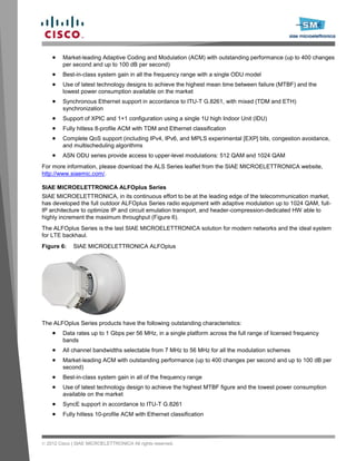 unified ran transport solution cisco-siae microelettronica ...