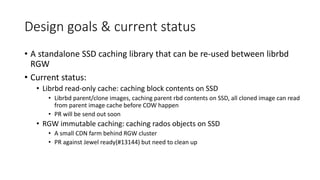 Unified readonly cache for ceph | PPT