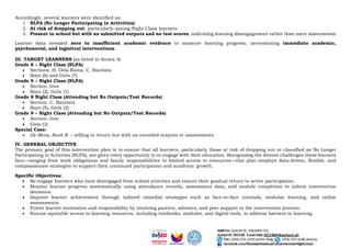 UNIFIED REMEDIAL AND INTERVENTION PLAN - Indicator 11 - SUPER FINAL ...