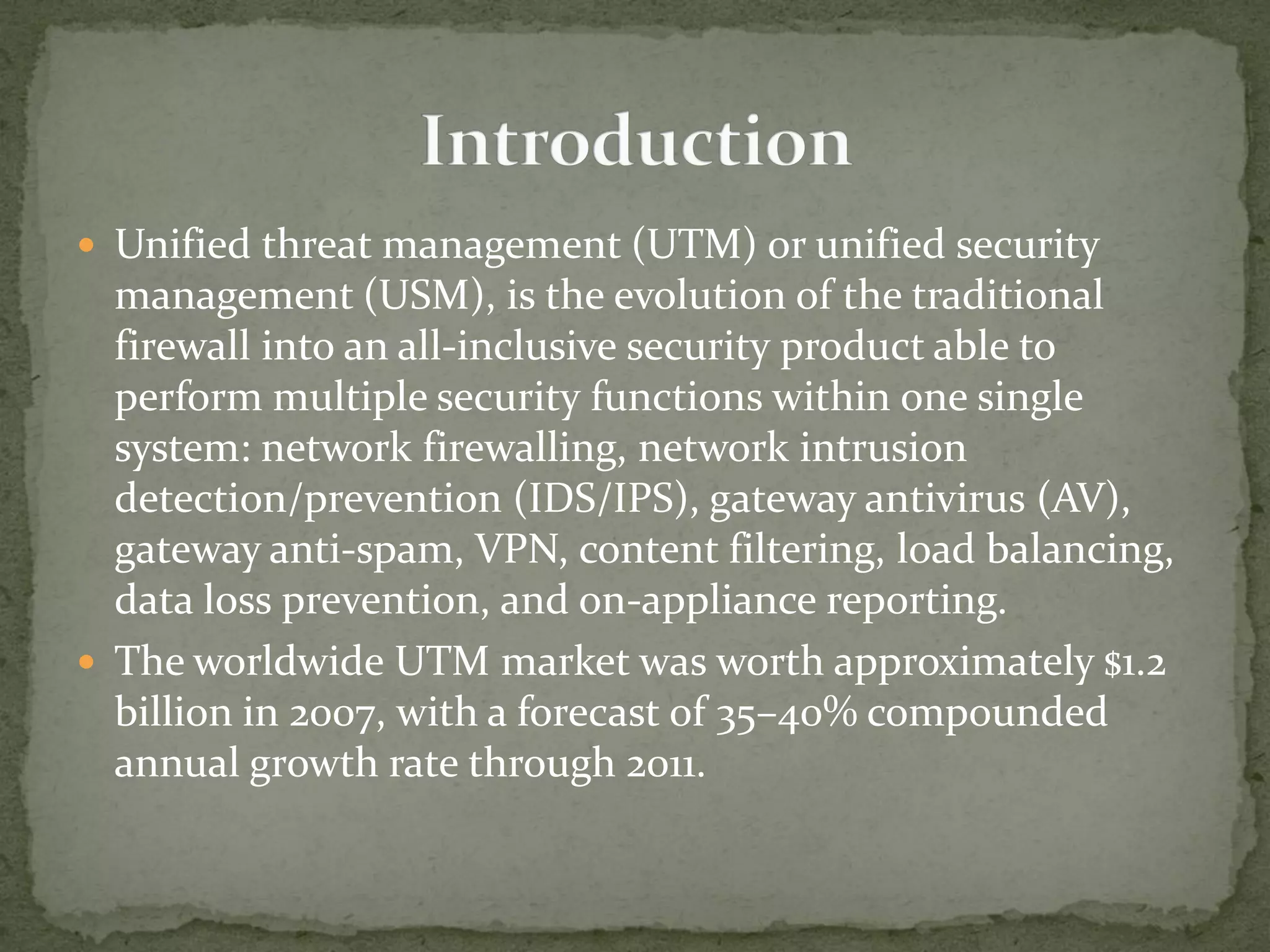 Unified threat management | PDF