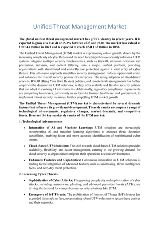 Unified Threat Management Market Insights: Comprehensive Global ...