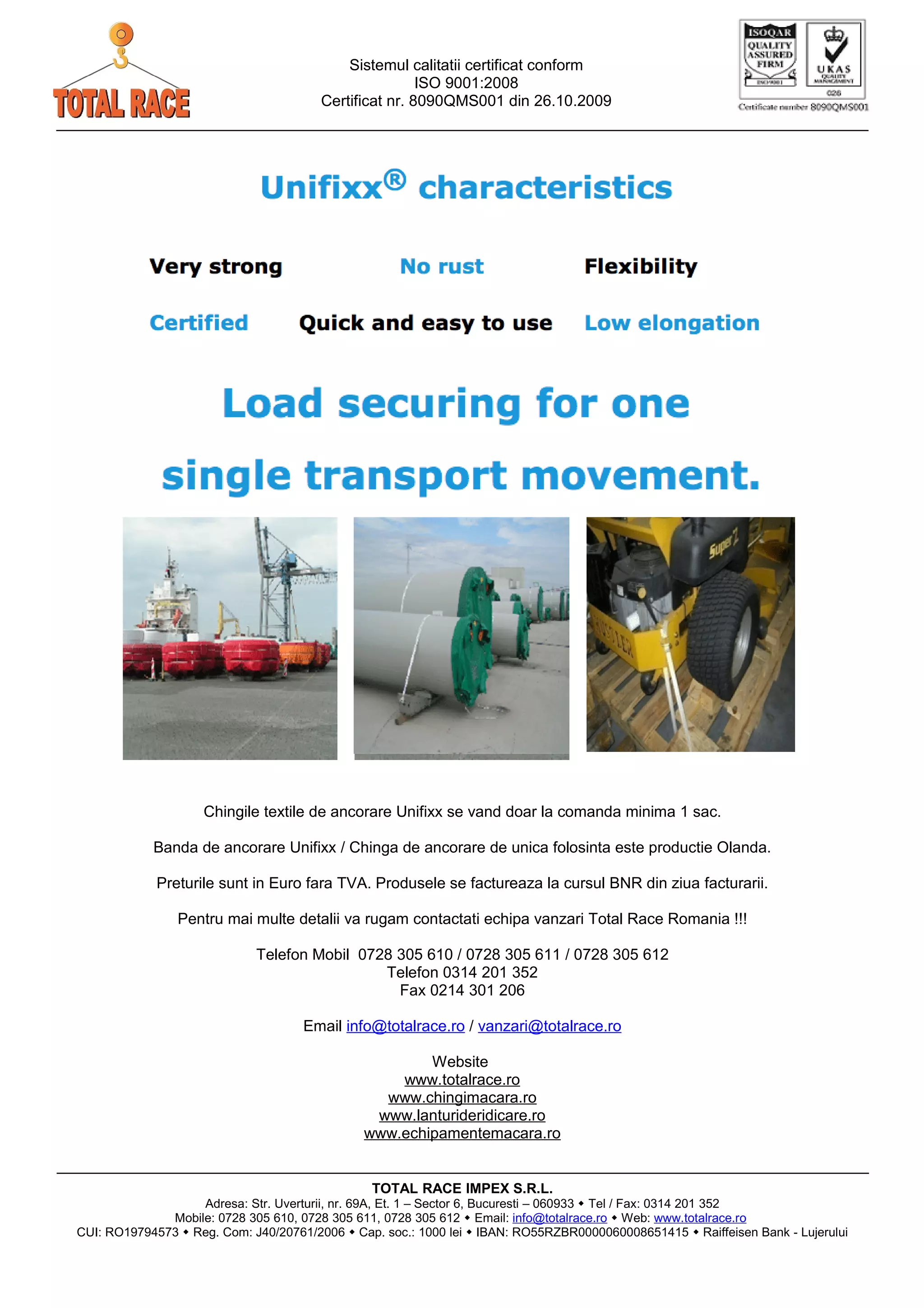 Unifixx one way lashing | PDF