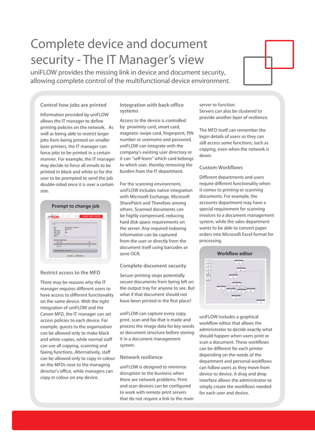 Uniflow brochure v5.1_en[1] | PDF
