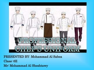 Profissional dress code (chef uniform).pptx