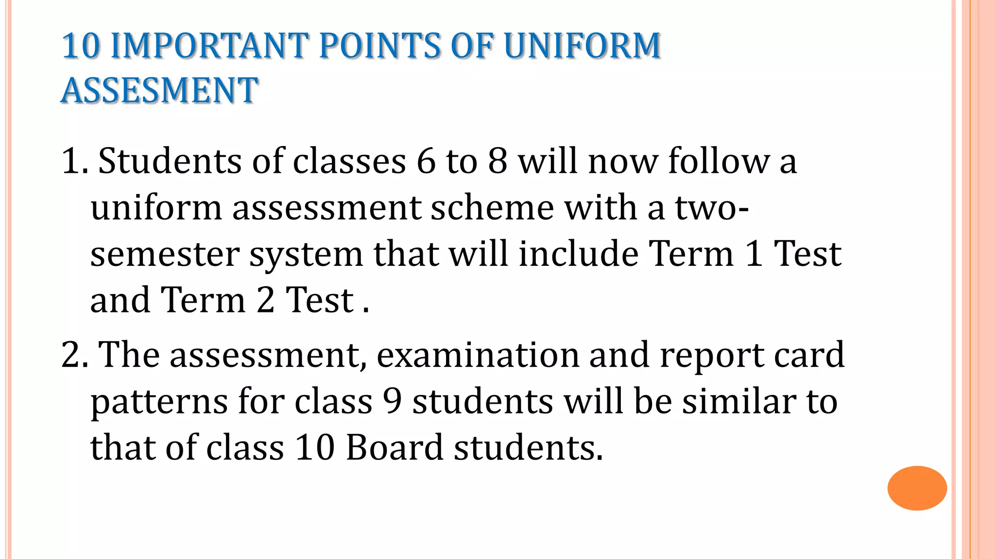 Uniform assessment2017 18 | PPT