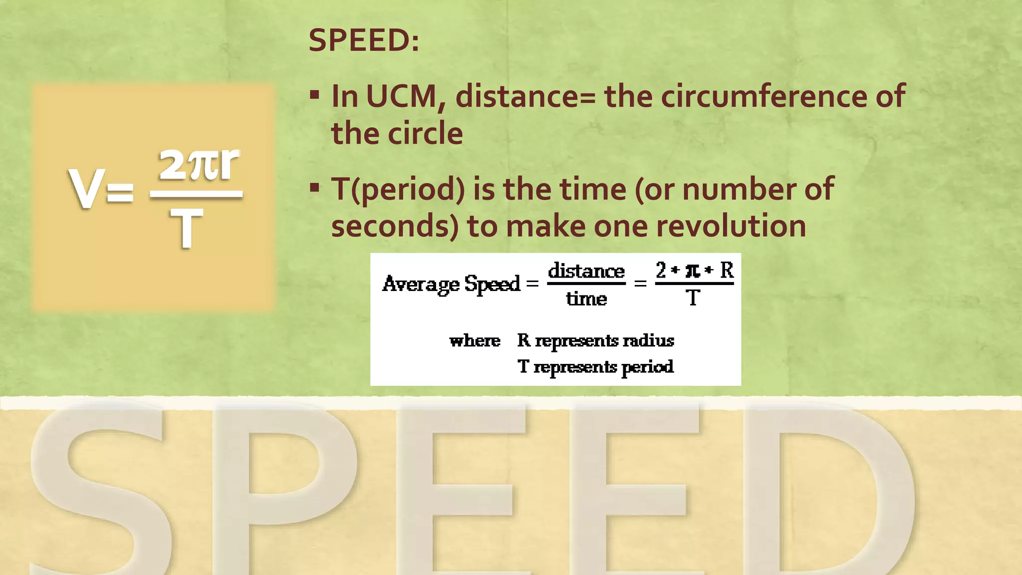 Uniform circular motion | PPTX