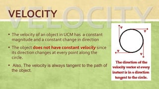 Uniform circular motion | PPTX