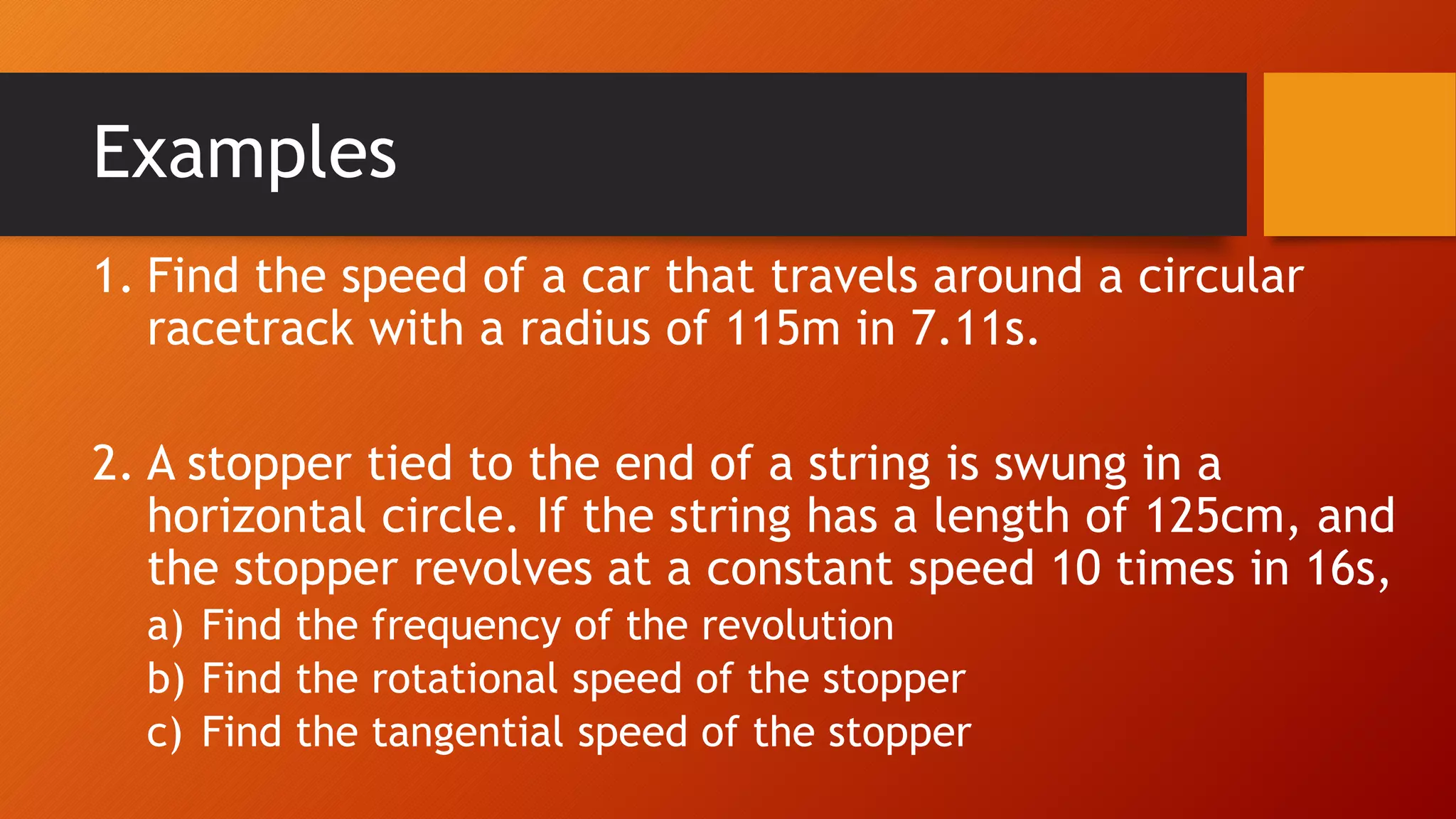 Uniform circular motion | PPTX