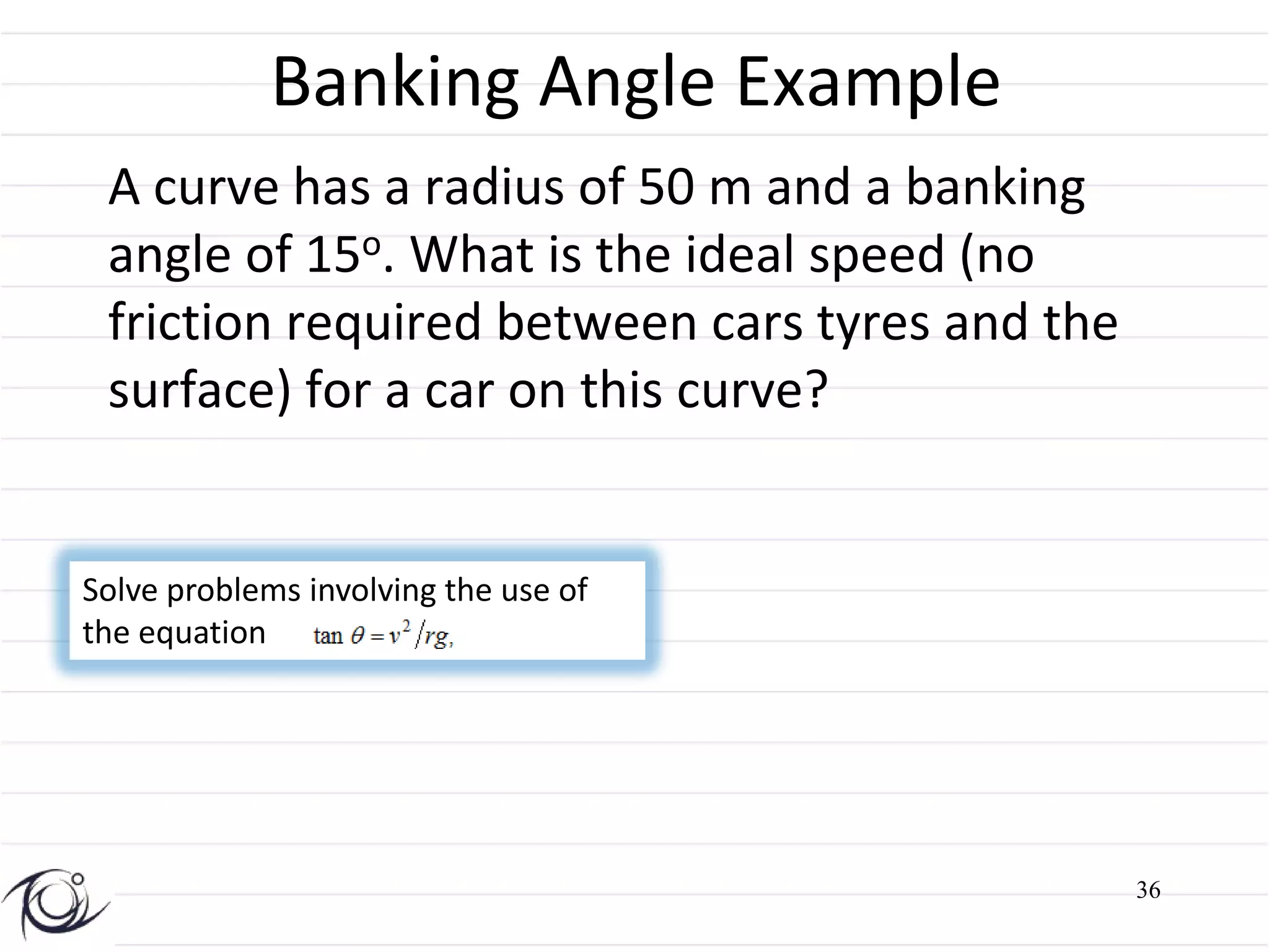 Uniform circular motion worked examples | PPTX