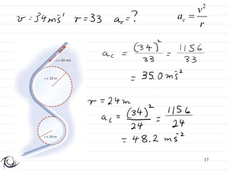 Uniform circular motion worked examples | PPTX