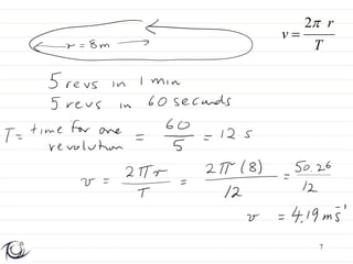 Uniform circular motion worked examples | PPTX