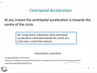 Uniform circular motion worked examples | PPT