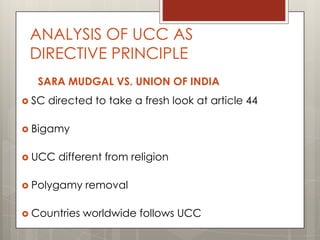 Uniform civil code | PPTX
