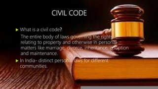 Uniform civil code | PPTX
