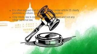 Uniform civil code | PPTX