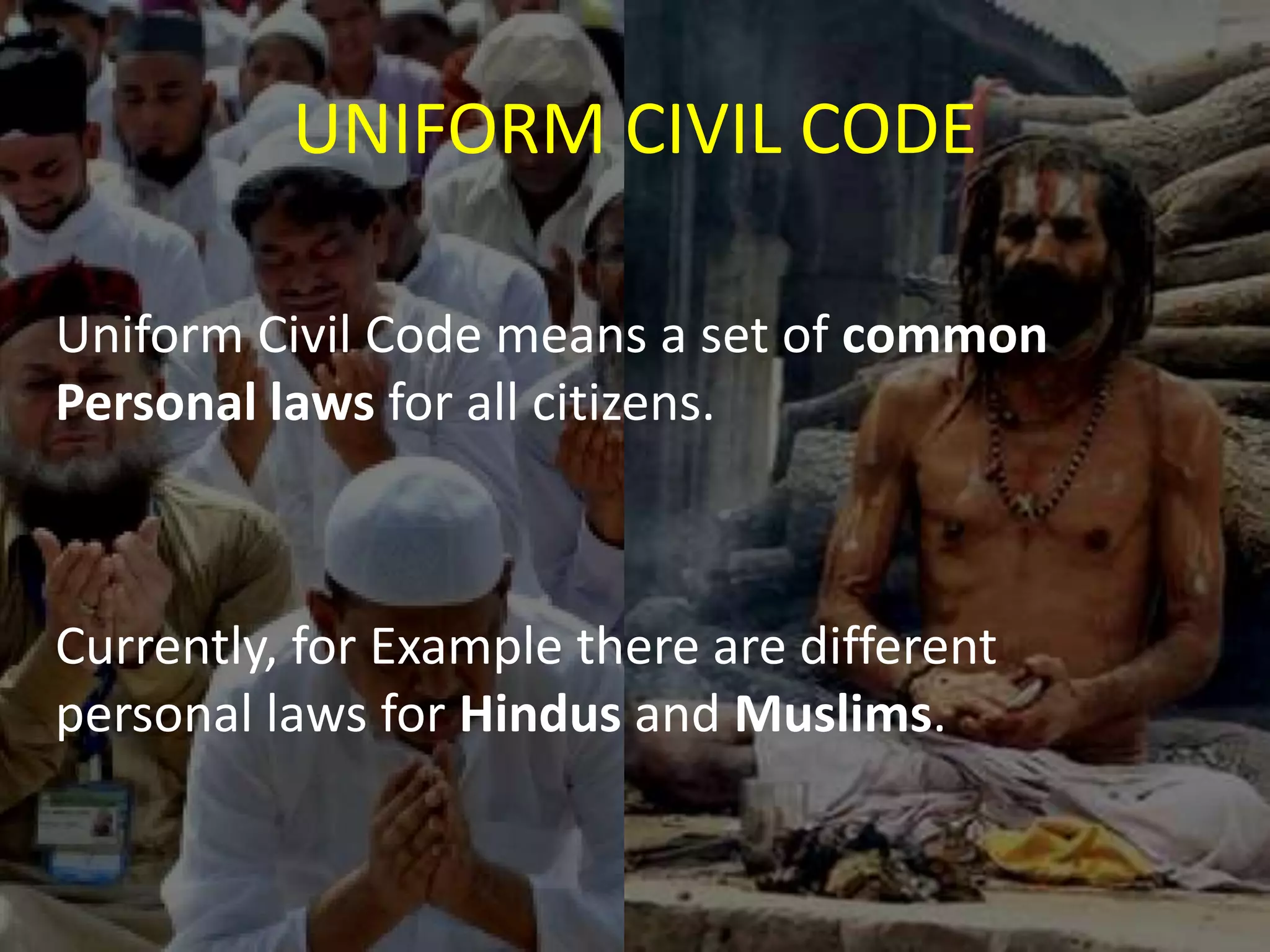 Uniform civil code law commision's observation | PPTX | Marriage and ...
