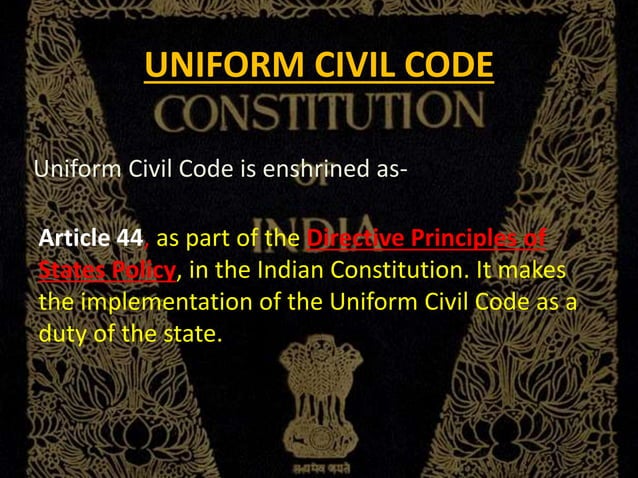 Uniform civil code law commision's observation | PPTX | Marriage and ...