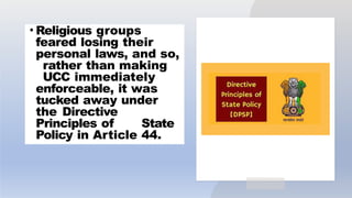 Uniform Civil Code | UPSC Editorial Analysis | PPT