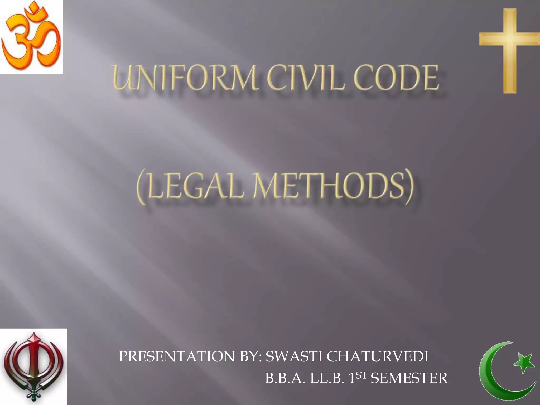 Uniform Civil Code ppt | PPTX