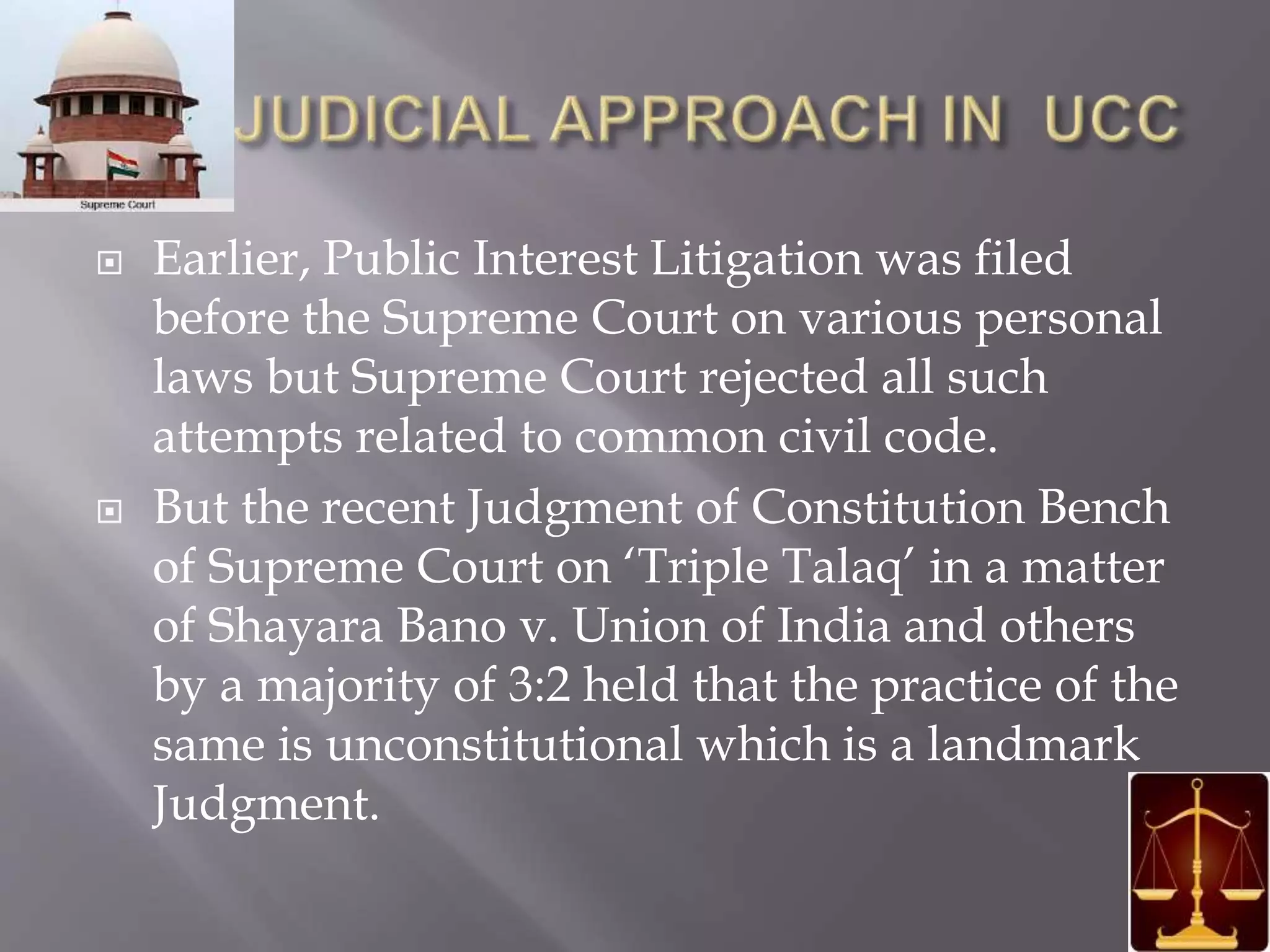 Uniform Civil Code ppt | PPTX