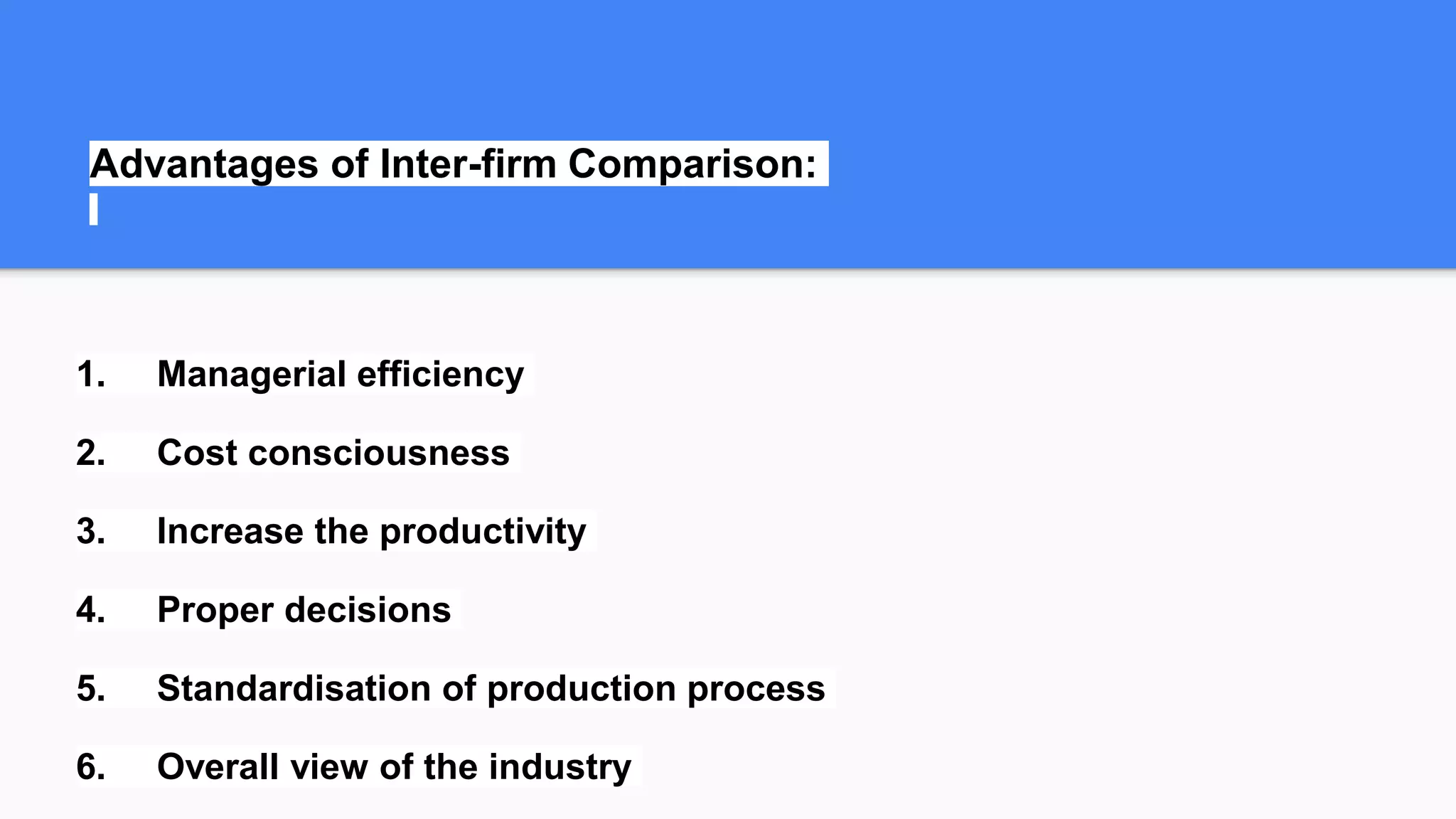 Uniform costing and inter firm comparison methods | PPTX