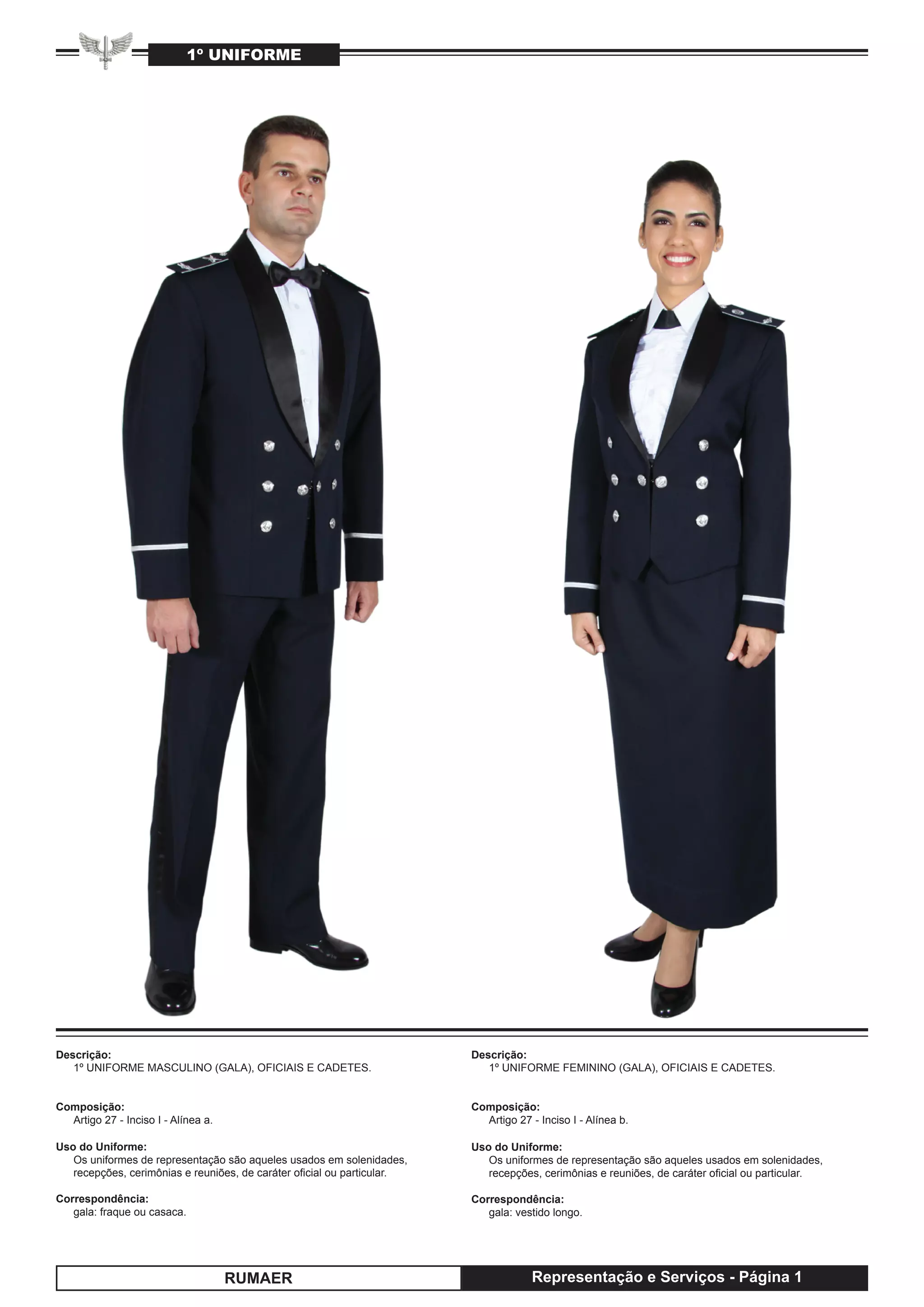 Uniforme de Representação e Serviços da Força Aérea Brasileira | PDF