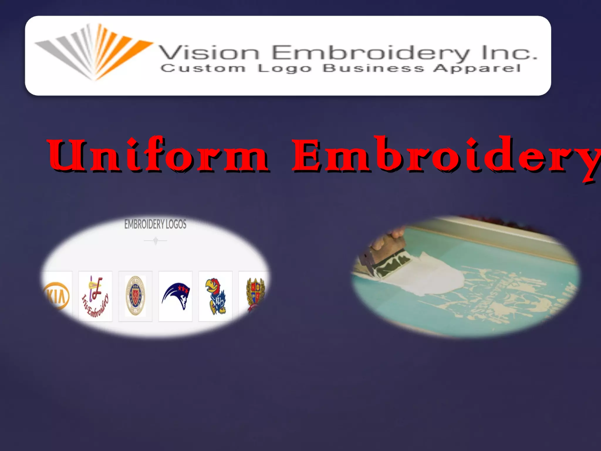 Uniform Embroidery | PPT