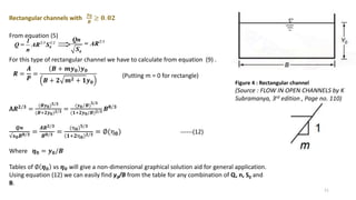 Uniform flow computations in open channel flow | PPTX