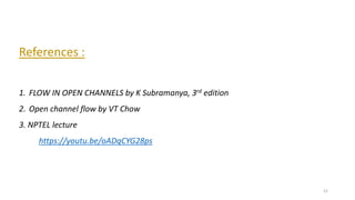 Uniform flow computations in open channel flow | PPTX