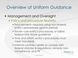 Uniform Grant Guidance: Preparing Your Organization for Compliance | PPT