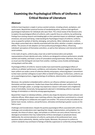 Uniform Master- ARTICLE Examining the Psychological (mar2).pdf